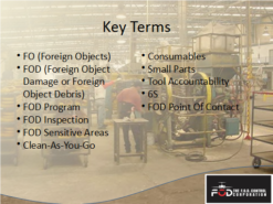 FOD Awareness Training Program for Manufacturing