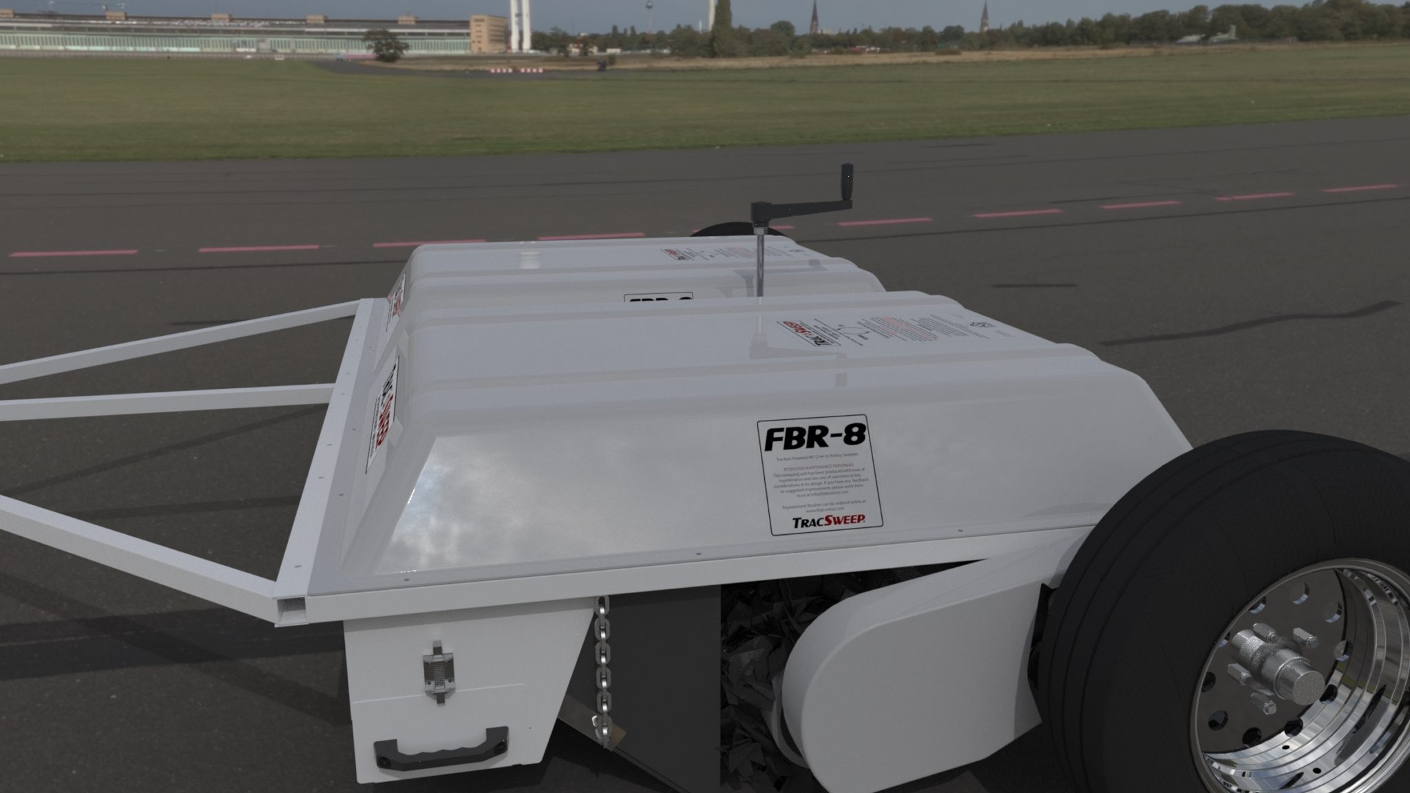 Tow-Behind FOD Sweeper – TracSweep® | The FOD Control Corporation